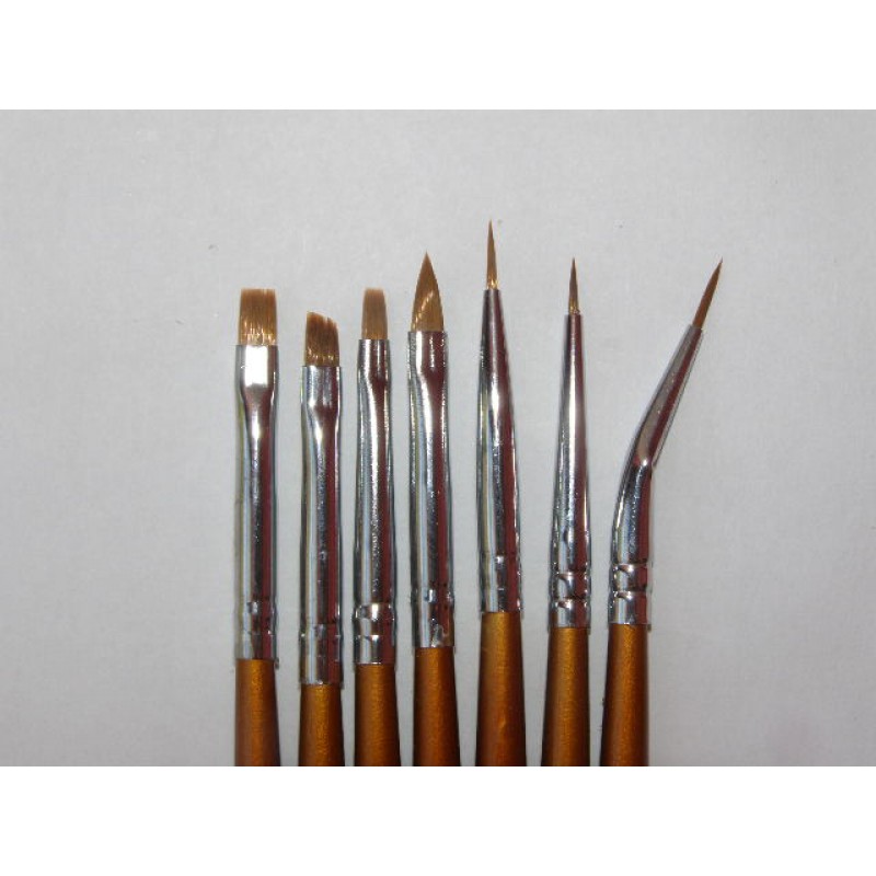 Set pensule profesionale din par natural 07