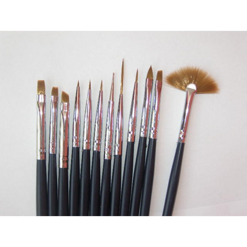 Set pensule profesionale din par natural 11